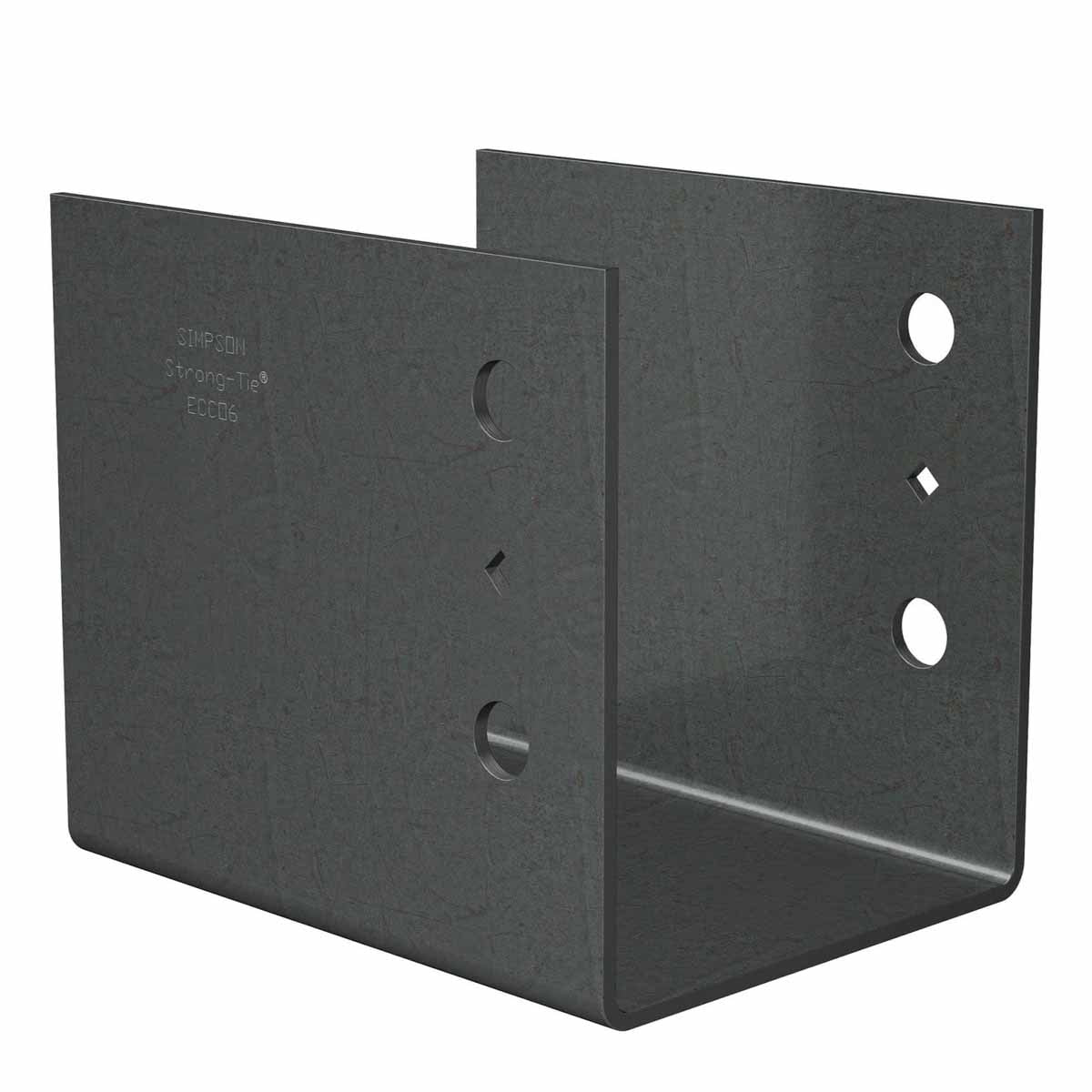 Simpson Strong-Tie ECCO6 End Column Cap for 6x Beams - Heavy-Duty Stee ...