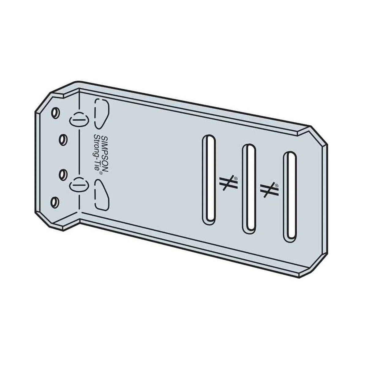 Simpson Strong-Tie MSCB47.5-KT (4" x 7.5") Medium Duty Slide Clip with ...