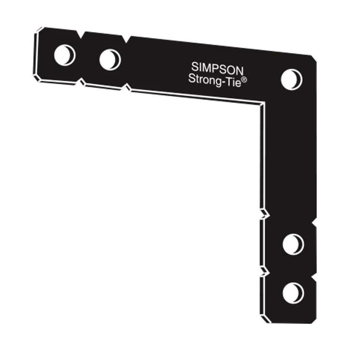 Simpson Strong-Tie OL (12 in. x 12 in.) Black Powder-Coated Ornamental ...