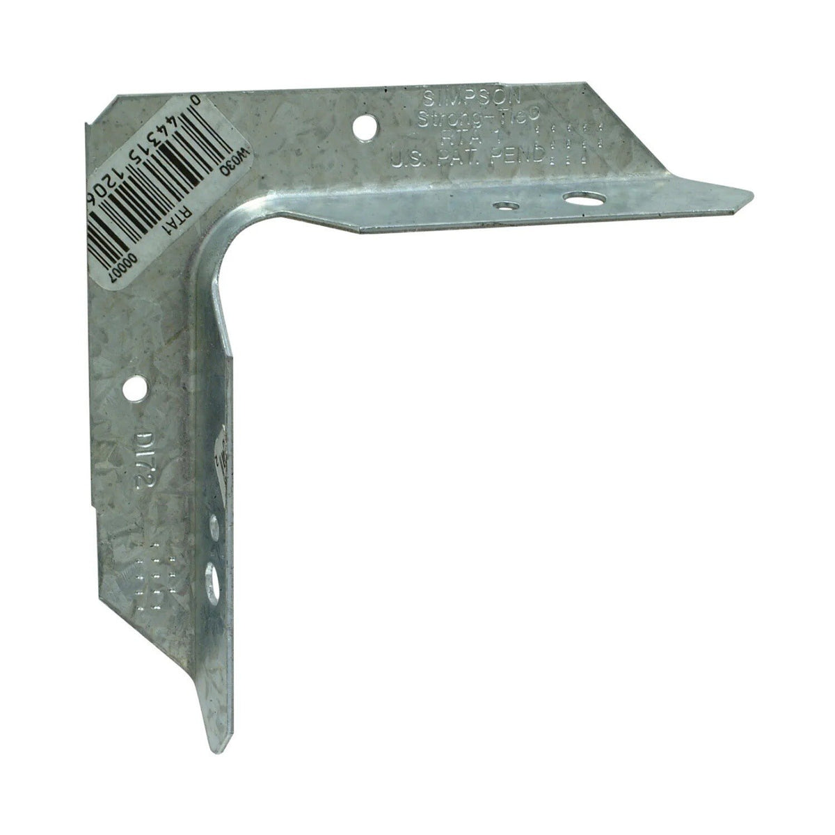 Simpson Strong-Tie RTA1 (1x1) 18 Gauge Rigid Tie Angle for 1x1 Joist/P ...