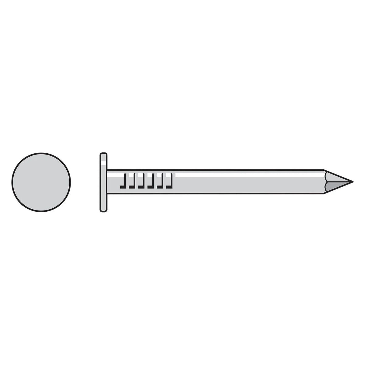 Simpson Strong-Tie S610RNB (2" x .131") Roofing Nail Smooth Shank Type ...