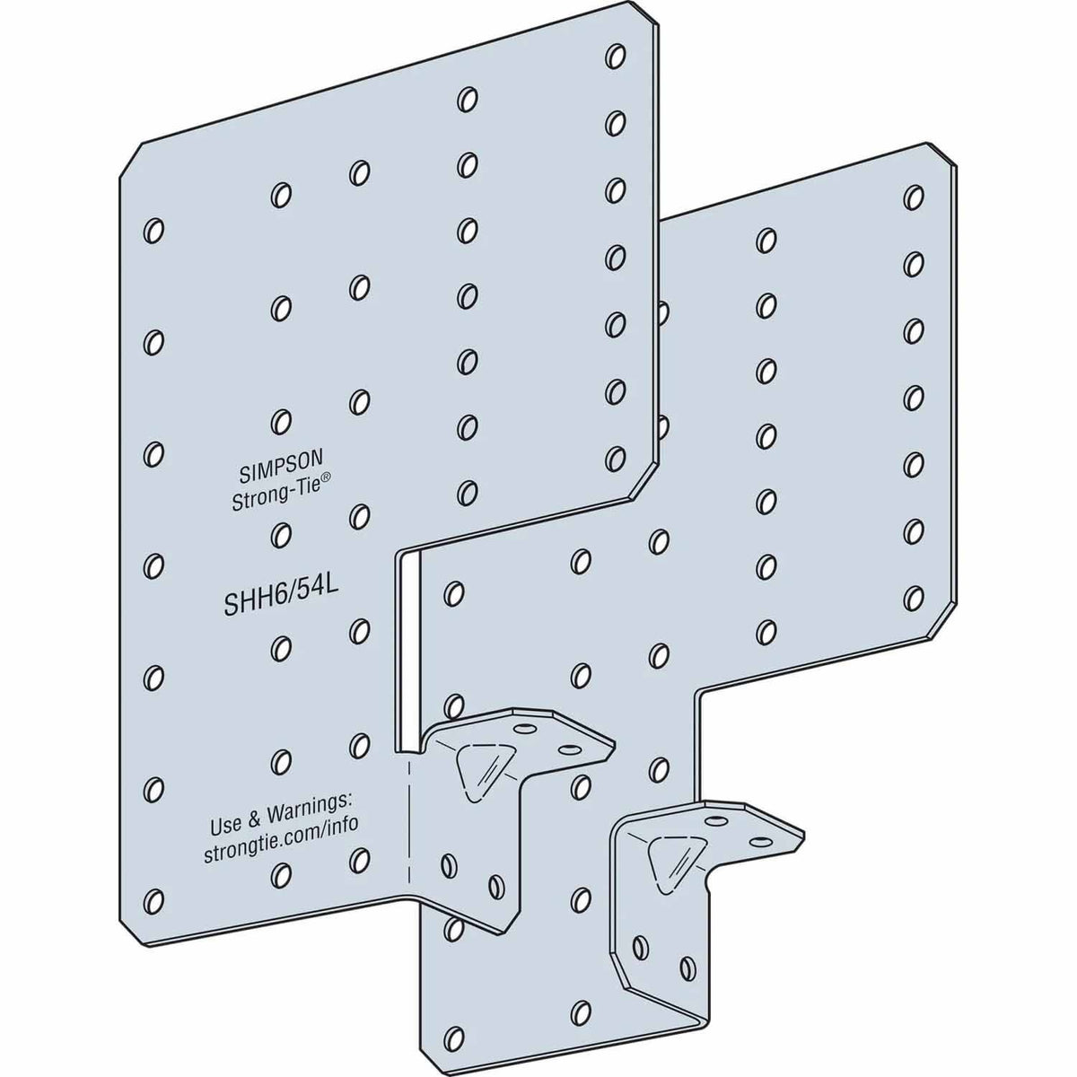 Simpson Strong-Tie SHH6/54-KT24 (7-3/16" x 5-5/8" 54-mil) Galvanized S ...