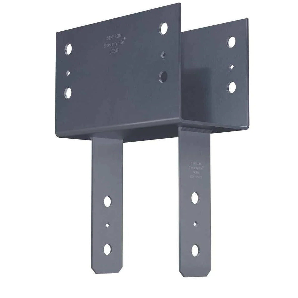 Simpson Strong-Tie CC68 (6x Beam, 8x Post) Heavy-Duty Column Cap for W ...