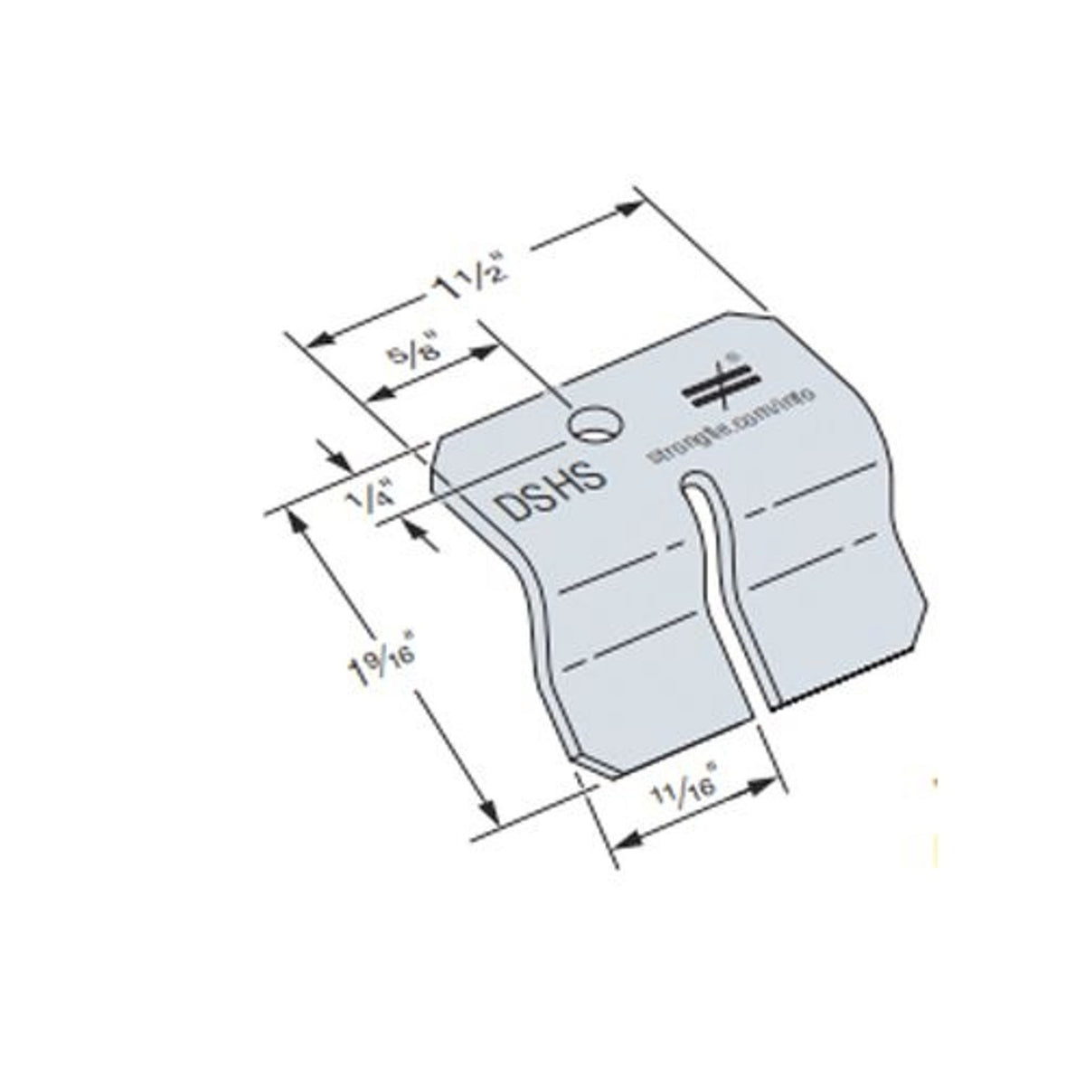 Simpson Strong-Tie DSHS-R100 DSHS Drift Stopper (100 Pack) for Cold-Fo ...