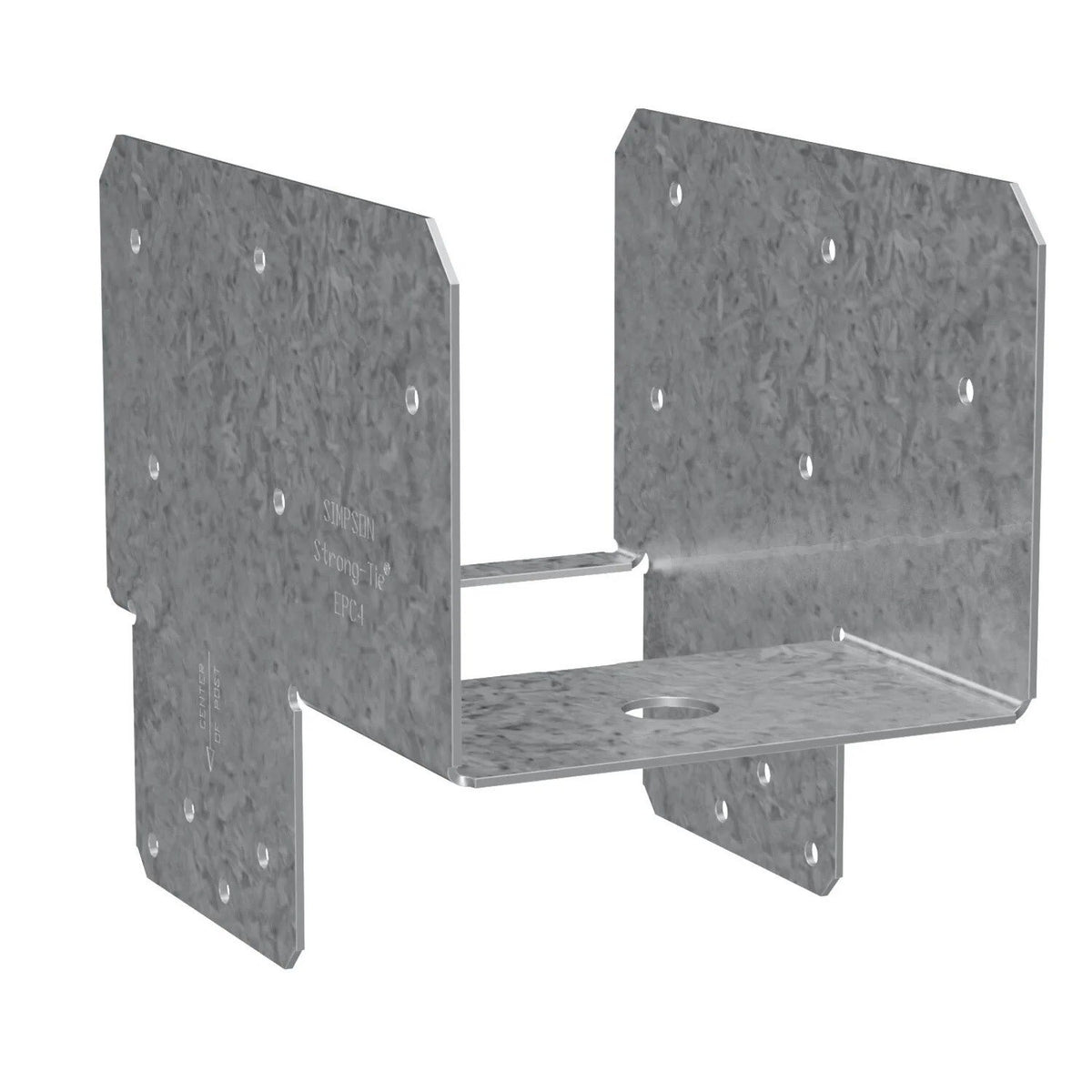 Simpson Strong-Tie EPC4Z (3-9/16") 16 Gauge End Post Cap, ZMAX Finish ...