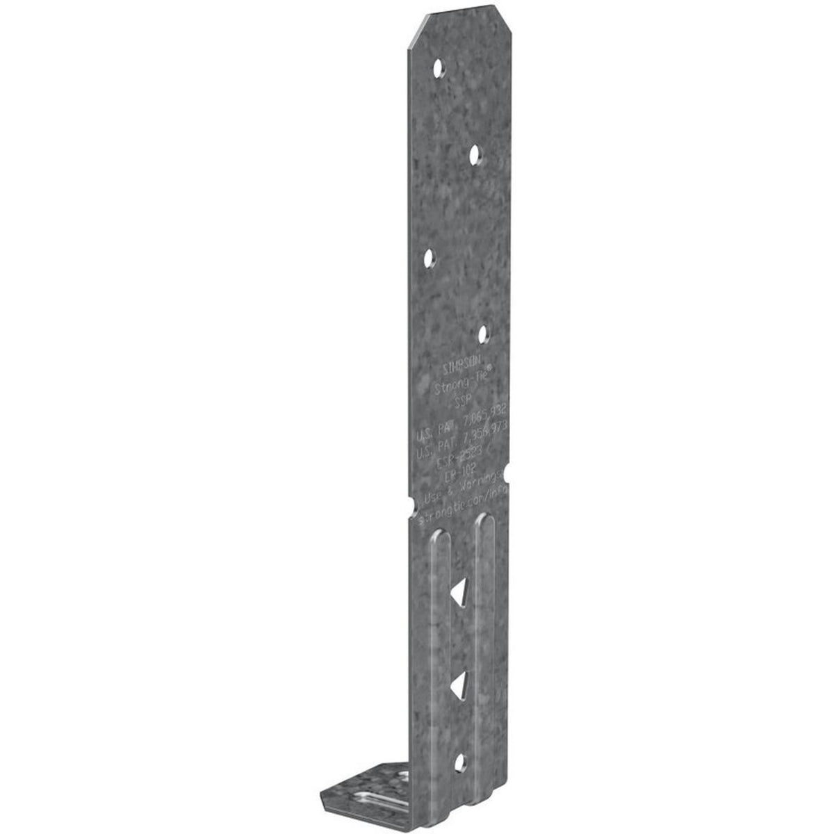 Simpson Strong-Tie SSP 18-Gauge Galvanized Single Stud Plate – Total ...