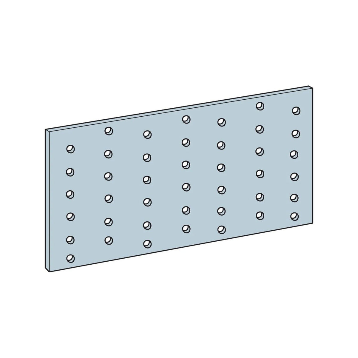 Simpson Strong-Tie TP47 (4-1/8" x 7") 20Ga TP Galvanized Tie Plate - G ...